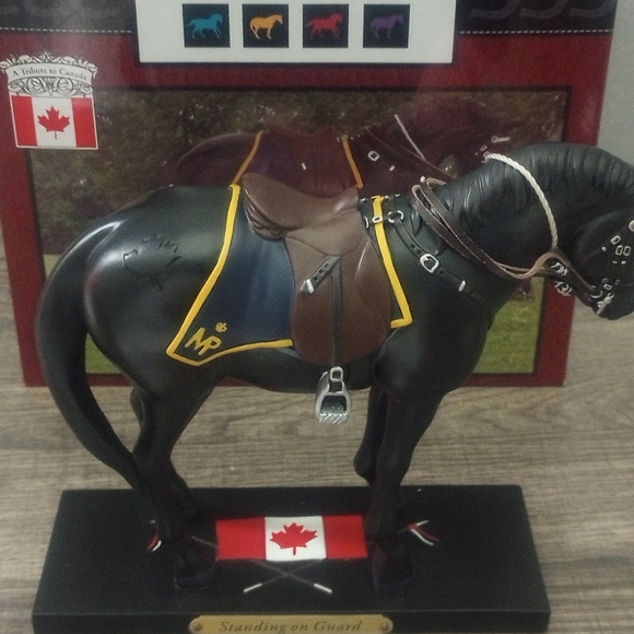 The Trail Of Painted Ponies | Art | Standing On Guard Horse Figurine ...